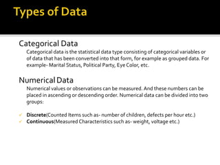 Data collection and presentation | PPT