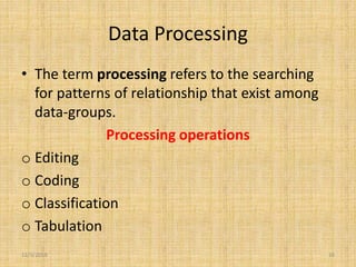 Research Methodology: Data collection and processing Methods | PPT