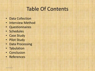 Research Methodology: Data collection and processing Methods | PPT