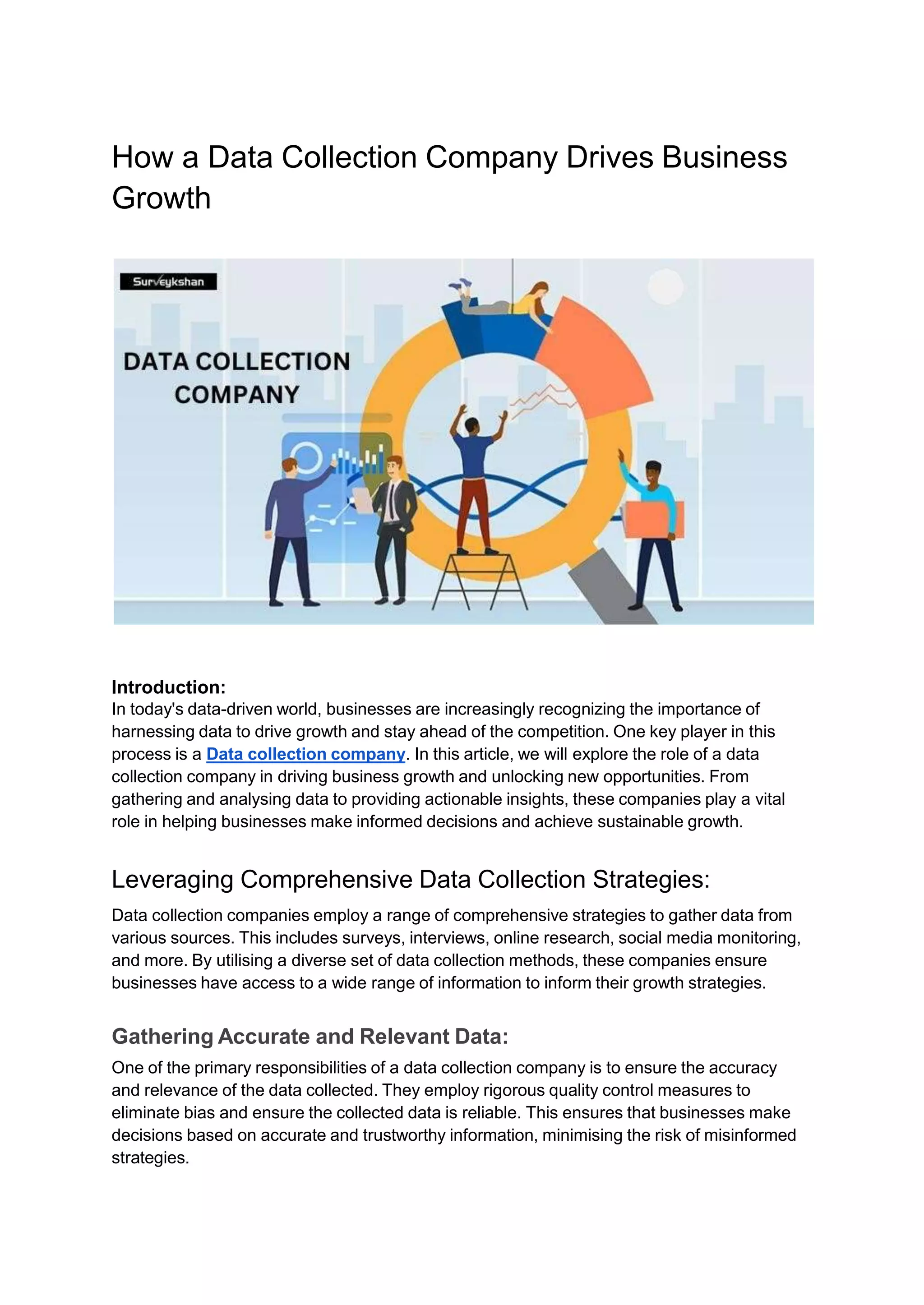 Data collection company | PDF