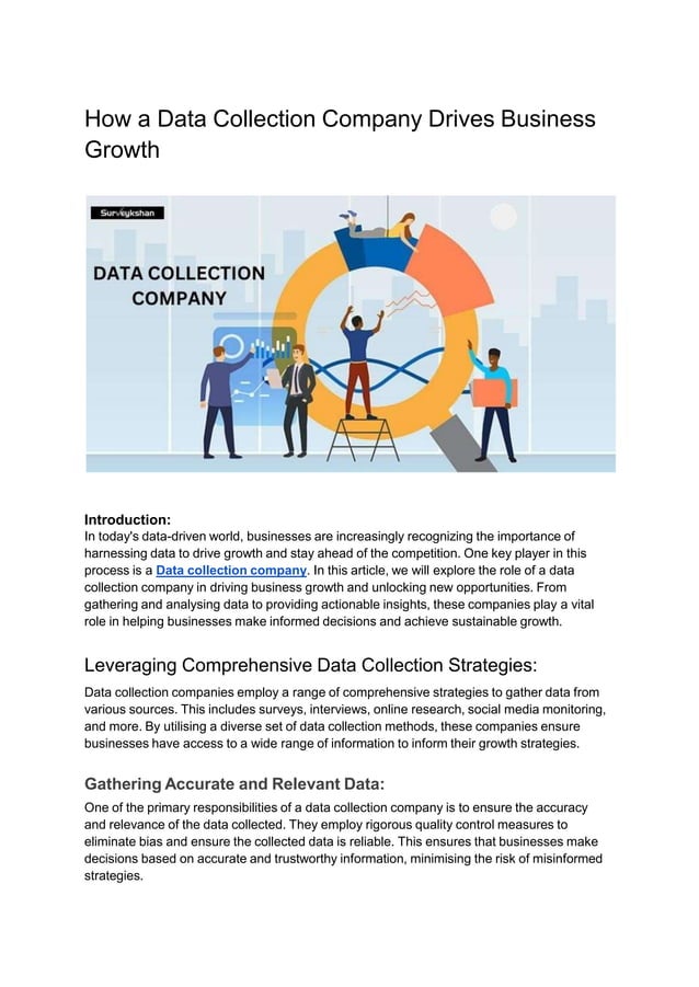Data collection company | PDF