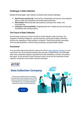 The Rise and Role of a Data Collection Company in Modern Business | PDF