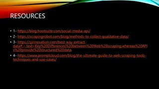 Data Collection from Social Media Platforms | PPTX