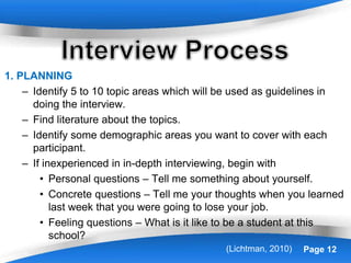 Data Collection in Qualitative Research | PPT