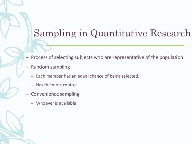 Data collection in quantitative research