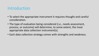 Data Collection Instruments. | PPTX