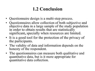 Data Collection Instruments (questionnaire and answer) | PDF
