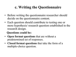 Data Collection Instruments (questionnaire and answer) | PDF