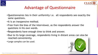 Data Collection Method ppt | PPTX