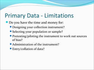 Data collection methods | PPT