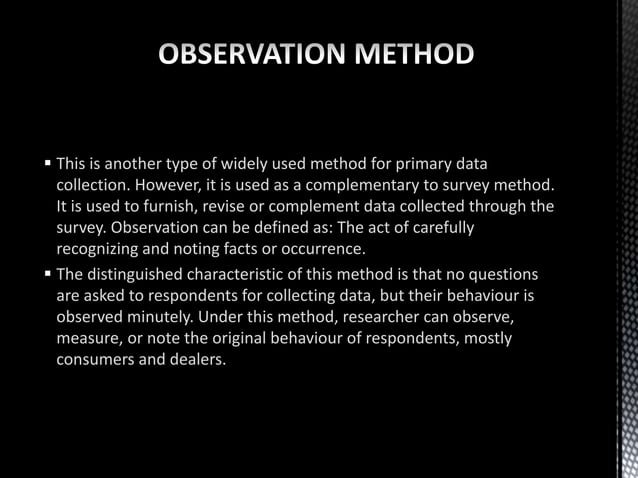 Data collection methods | PPT