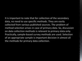 Data collection methods | PPT