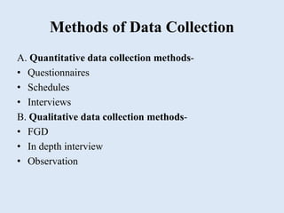 Data collection methods | PPT