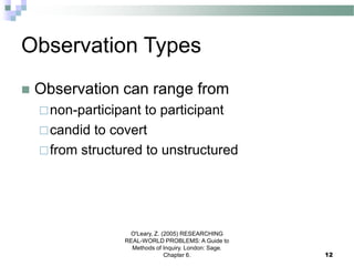 Data collection methods (2) | PPT | Science