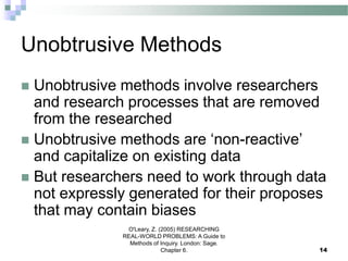 Data collection methods (2) | PPT | Science