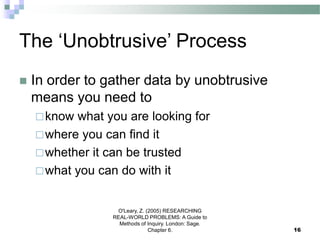 Data collection methods (2) | PPT | Science