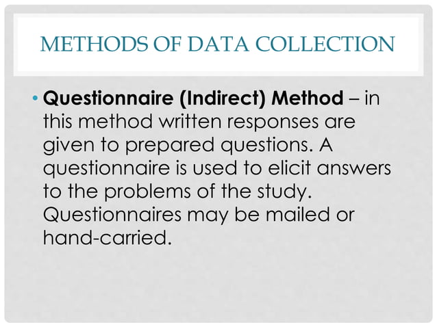 Data Collection Preparation | PPTX