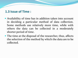 METHOD OF DATA COLLECTION | PPTX