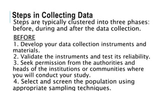 Data Collection Procedures in Practical Research 2 | PPTX