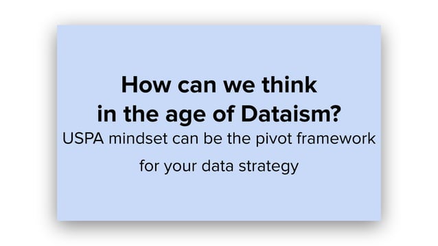 Data collection, processing & organization with USPA framework | PPT