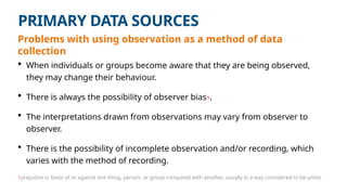 data collection sources: instruments to work class observation .pptx