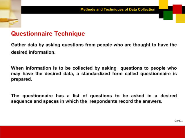 Data collection techniques | PPT