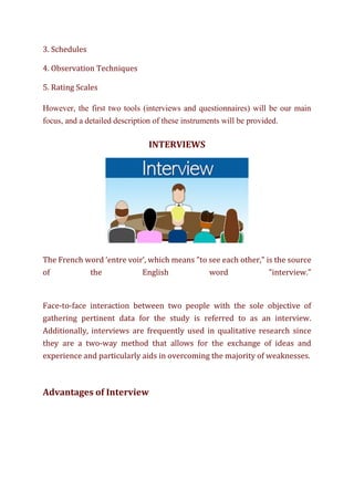 Data Collection and Data Collection Tools – Research Methodology | PDF