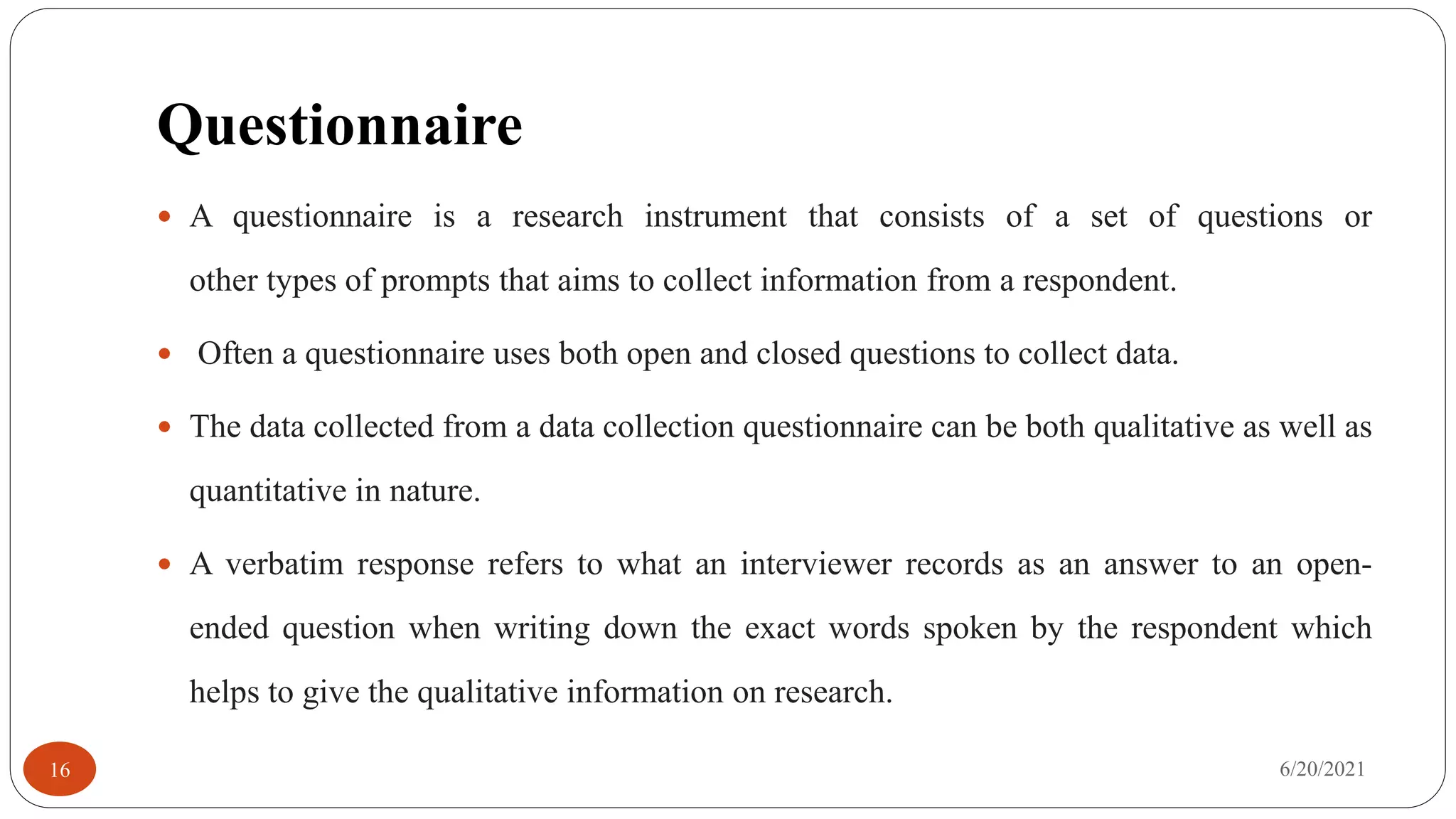 Data collection tools and technique | PPTX