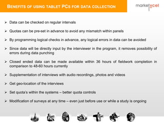 Data collection using tablets | PPT