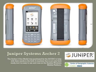 Data Collection Using the Juniper Systems Archer 2 | PPTX | Computing ...