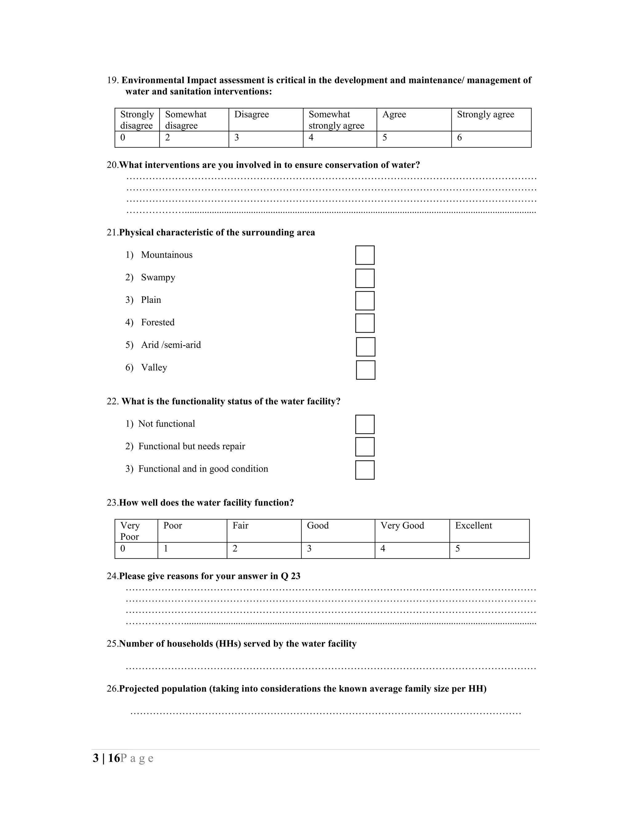 Data collection wash questionnaire (3) | PDF