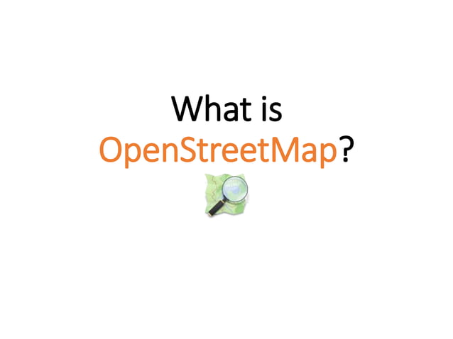 Data Collection with OSM | PPT