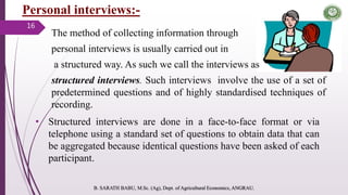 Methods of Data collecton | PPTX