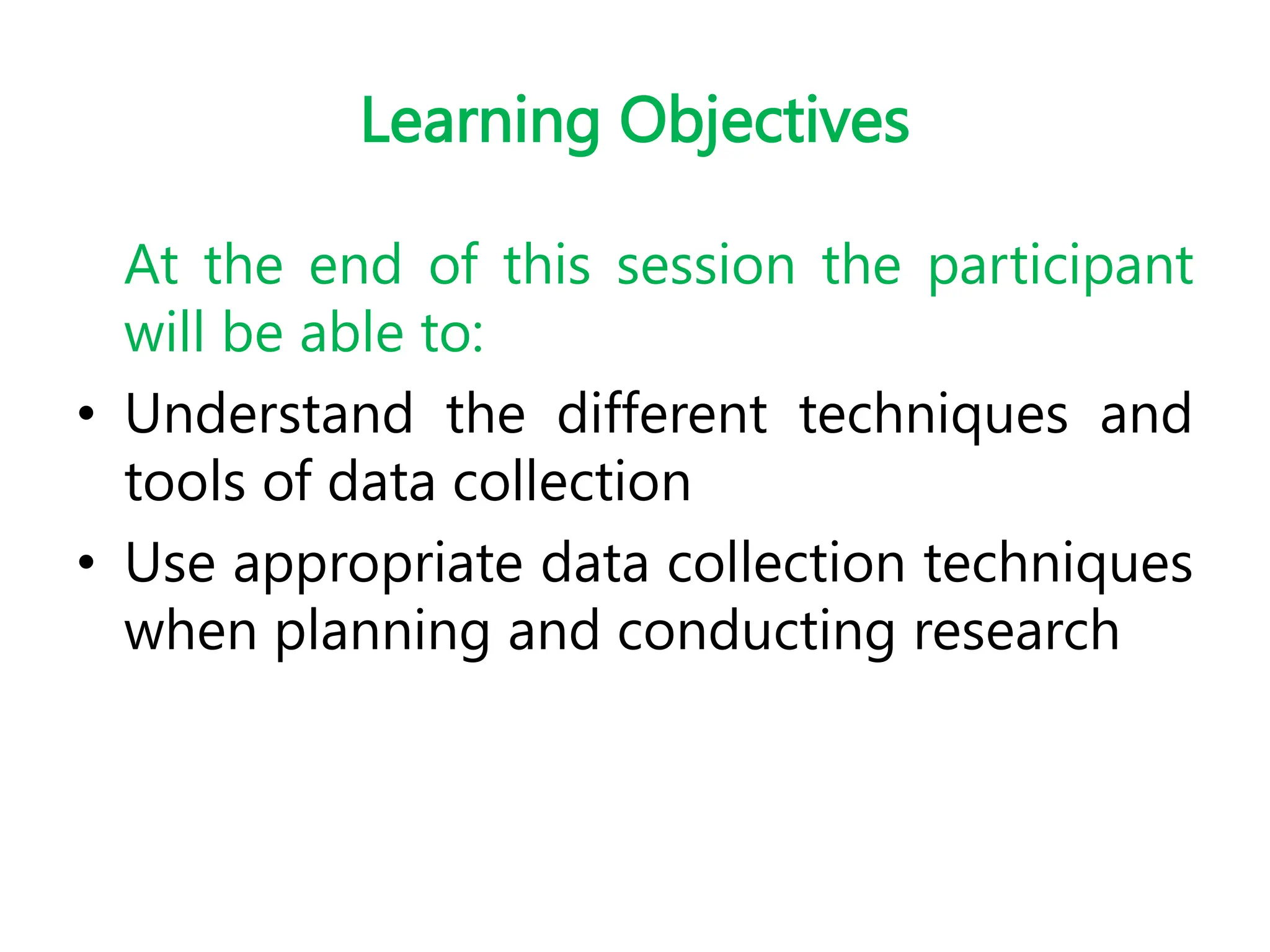 Data Collection method in research method | PPT