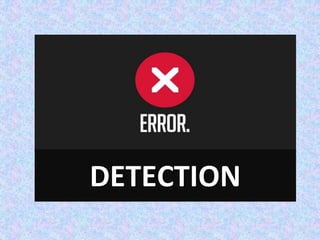 Error detection in Data comunication | PPT