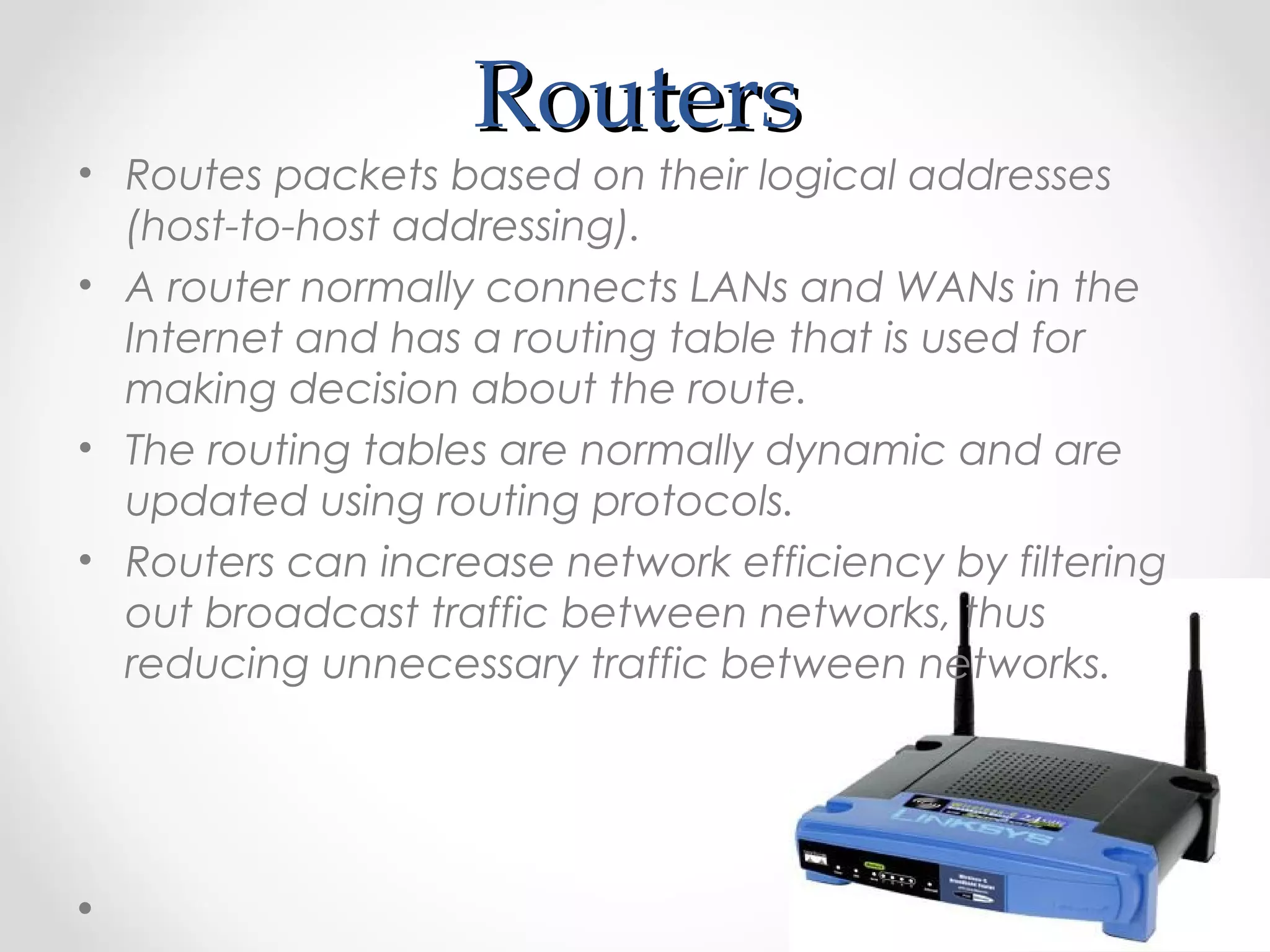 Networking and Internetworking Devices | PPT