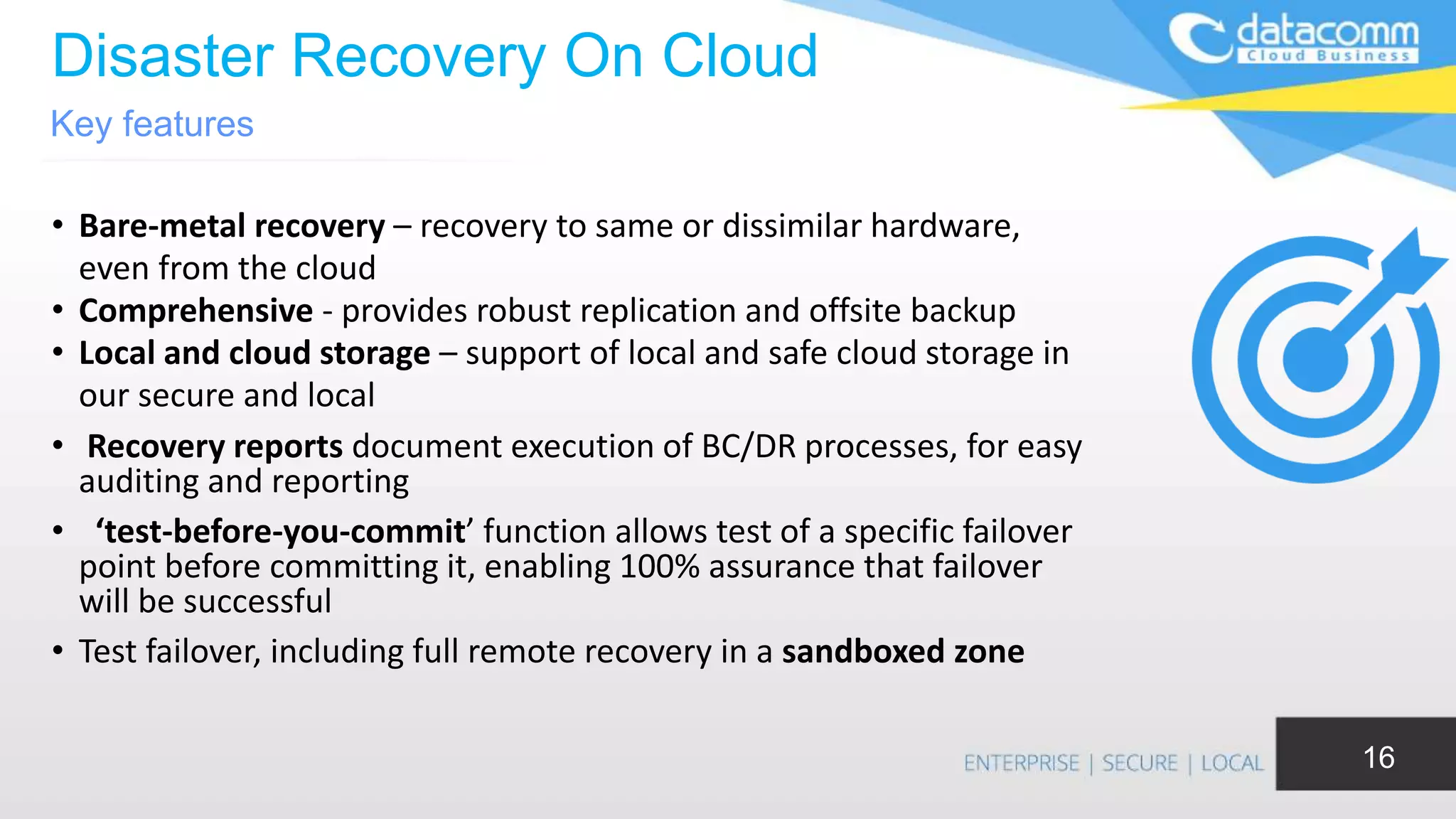 Cloud Based Disaster Recovery (DRaaS) | PPTX
