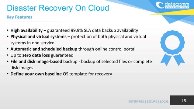 Cloud Based Disaster Recovery (DRaaS) | PPTX