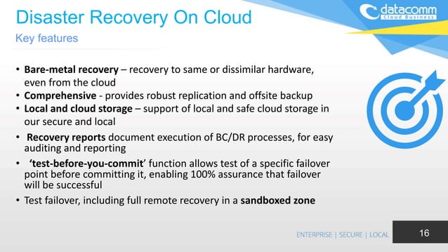 Cloud Based Disaster Recovery (DRaaS) | PPTX