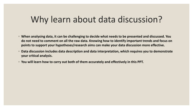 Data commentary | PPTX