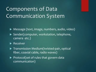 Data Communication Networks | PPTX | Computer Networking | Computing