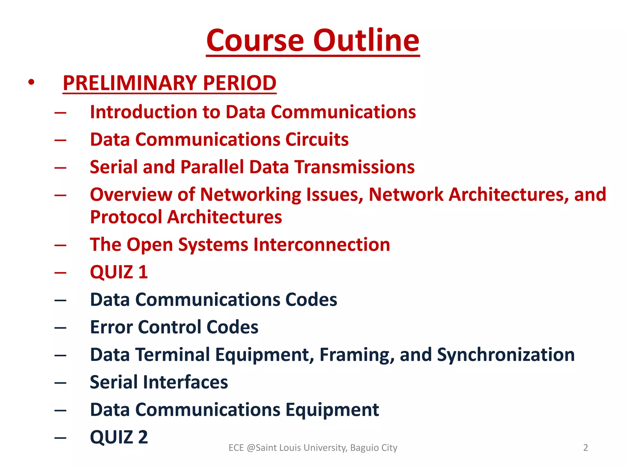 Datacom module 1: Introduction to Data Communications | PPTX