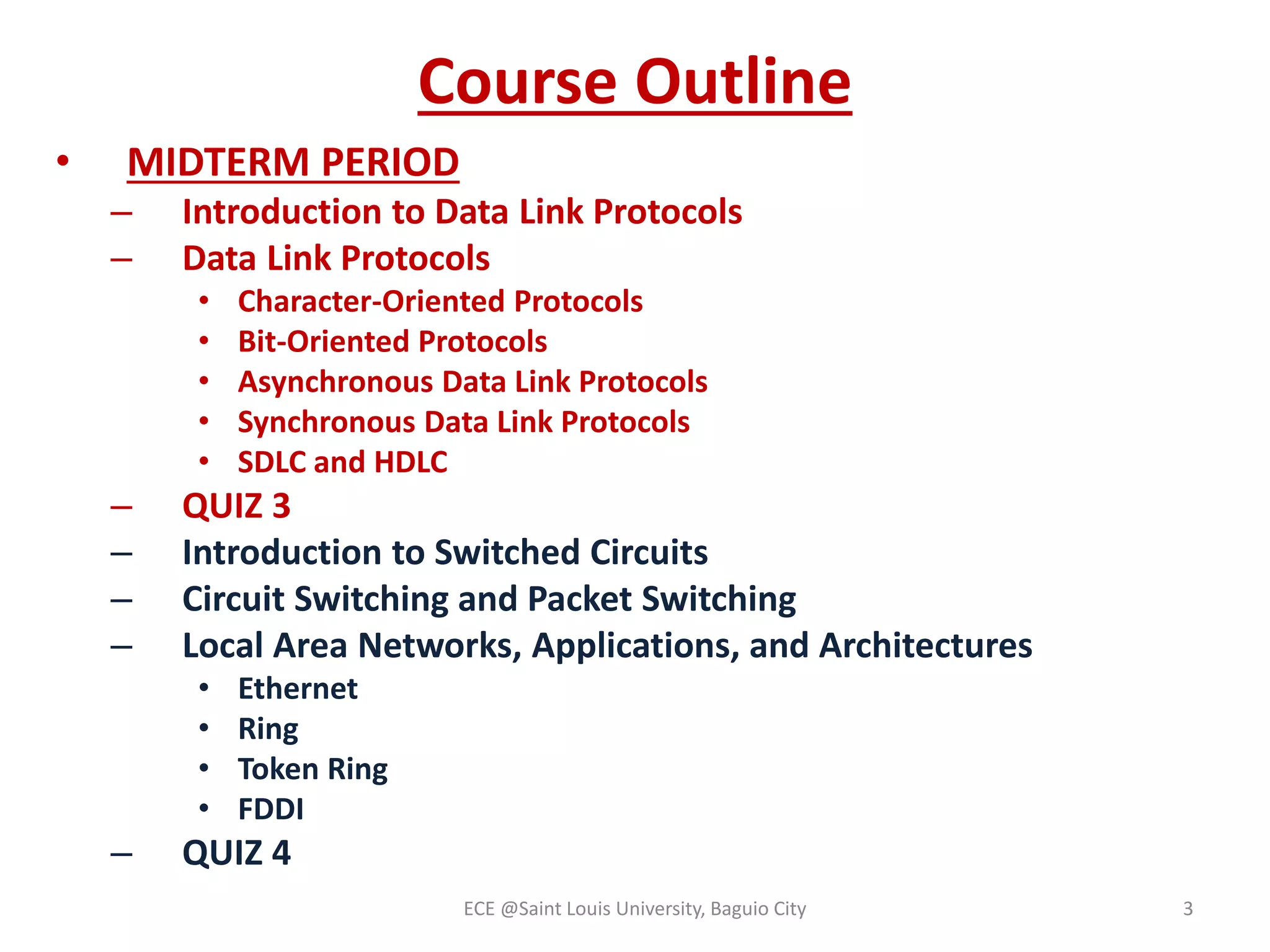 Datacom Module 1 Introduction To Data Communications Pptx