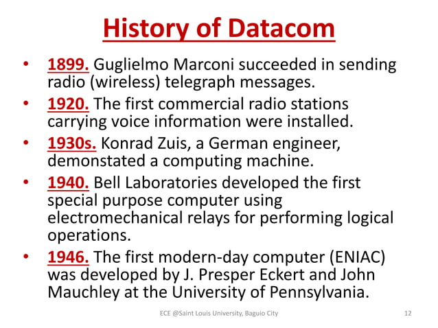 Datacom module 1: Introduction to Data Communications | PPTX