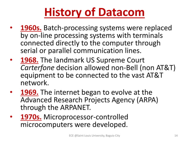 Datacom module 1: Introduction to Data Communications | PPTX