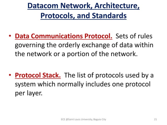Datacom module 1: Introduction to Data Communications | PPTX