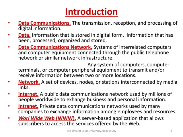 Datacom module 1: Introduction to Data Communications | PPTX