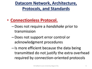 Datacom module 2: Data Communication Architecture, Protocols, and Standards | PPTX