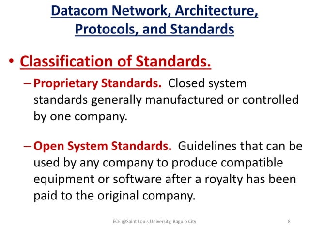 Datacom module 2: Data Communication Architecture, Protocols, and ...