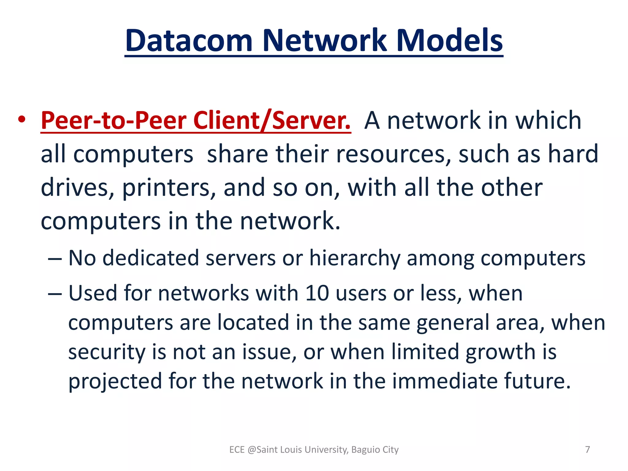 Datacom module 3: Data Communications Circuits, Arrangements, and ...